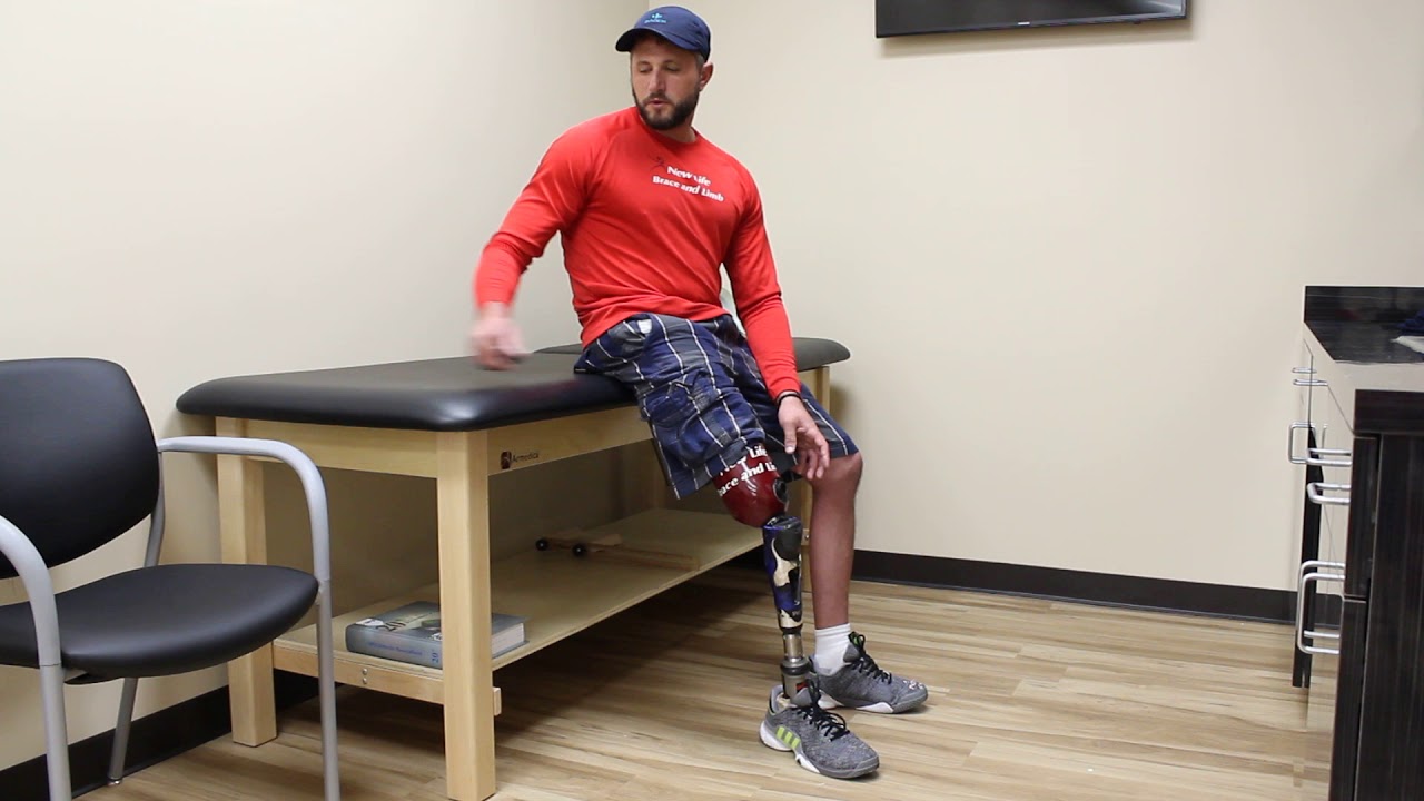 Taking off AKA prosthesis - YouTube
