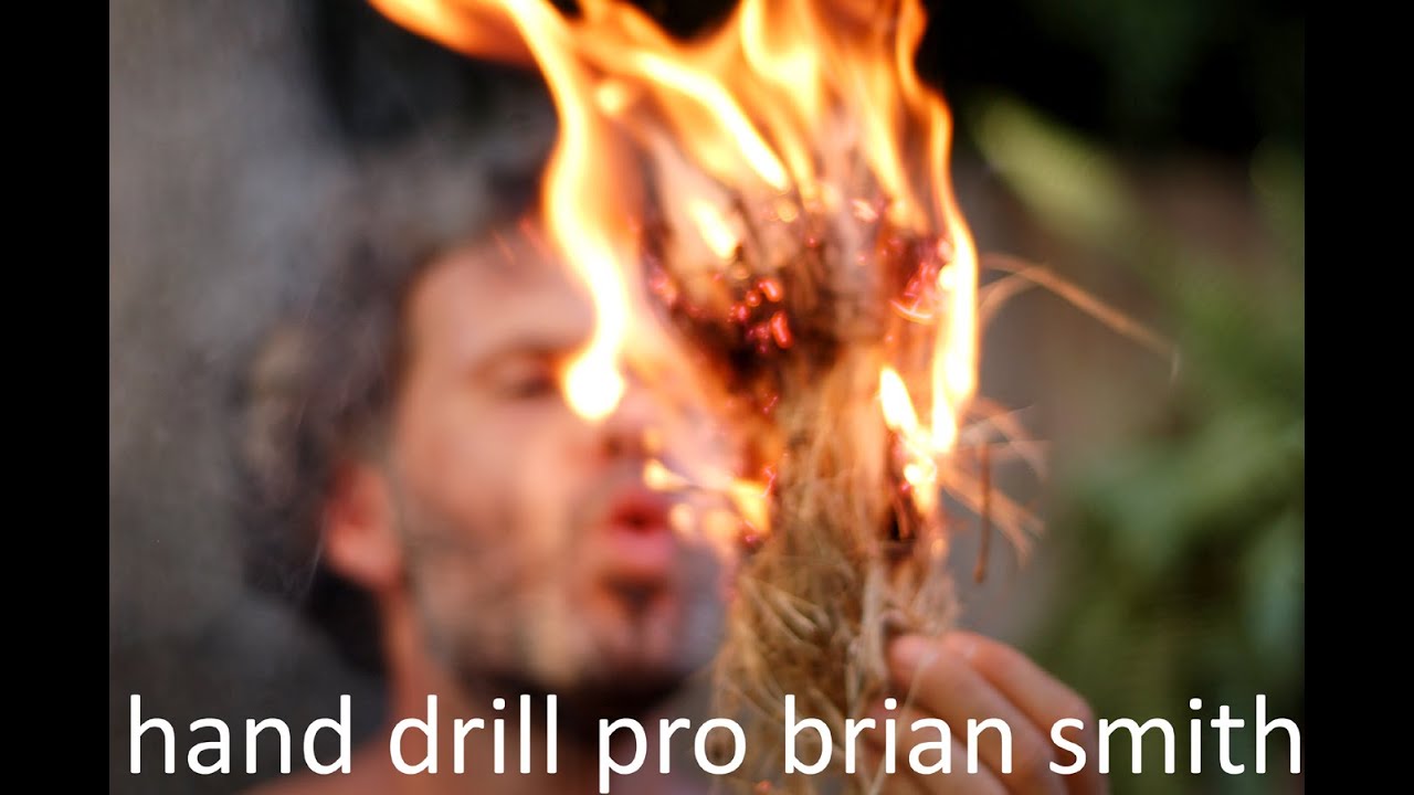 Art Of Friction Fire (Hand Drill) END OF THE WORLD, day 2 - YouTube