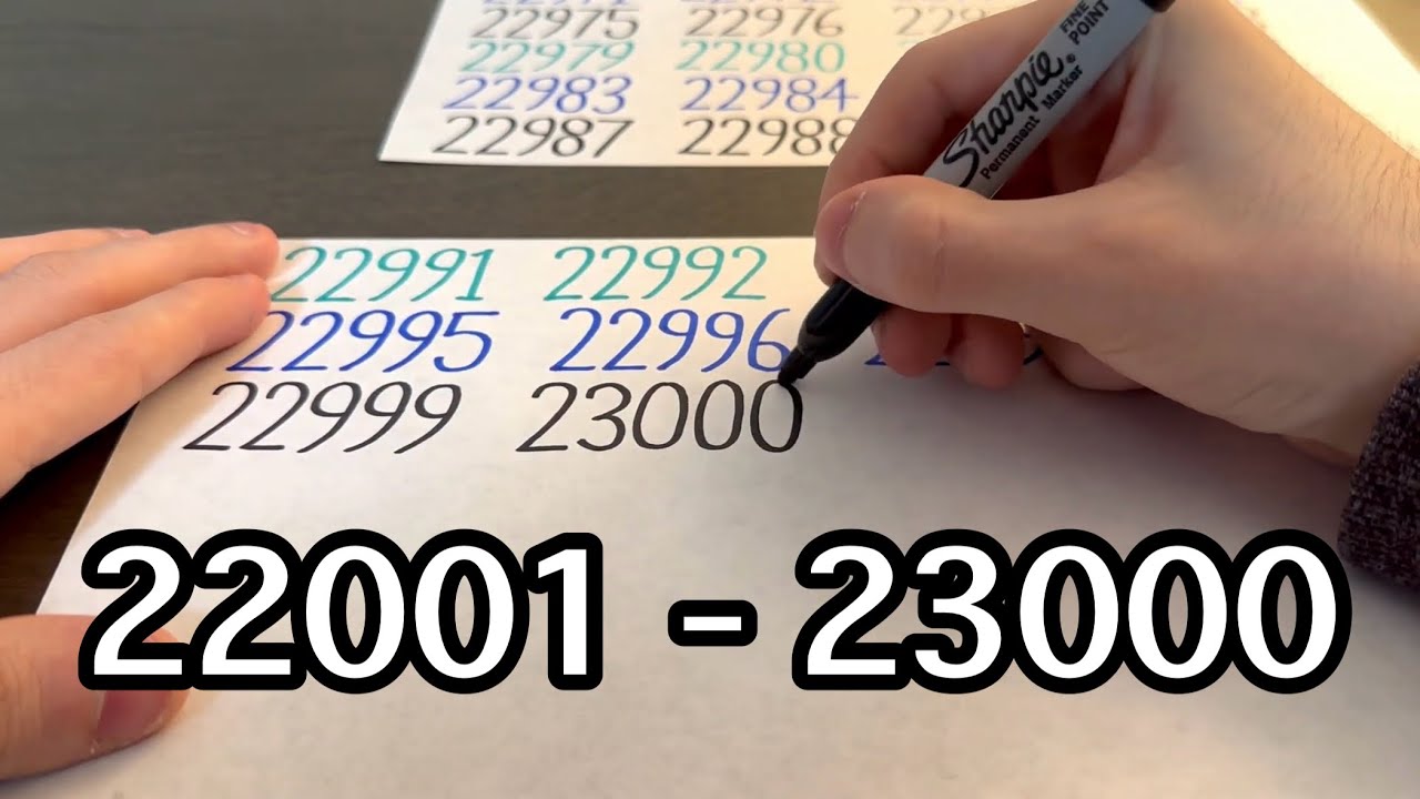 Writing Counting 22001 - 23000: Slideshow of Discord tag comments - YouTube