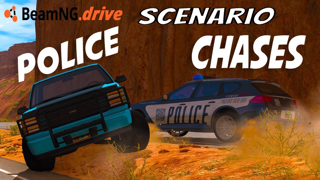 Let'sescape POLICE CHASE in BEAMNG DRIVE #2 | Scenario Taken Treasure ...