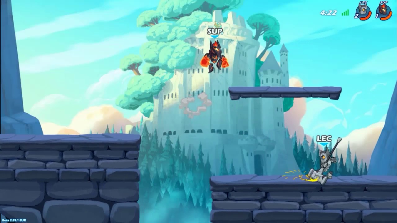 jugando partidas enseñando skin y efecto de KO - Brawlhalla - YouTube