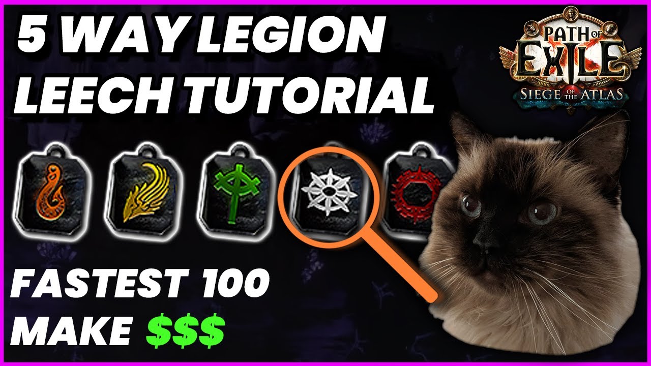 FAST and PROFITABLE Level 100 - 5 Way Legion Tutorial | Path of Exile ...