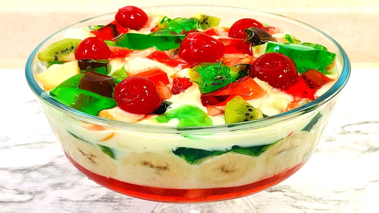 HOW TO MAKE CUSTARD FRUIT TRIFLE | FRUIT TRIFLE | TRIFLE BY FOOD ...