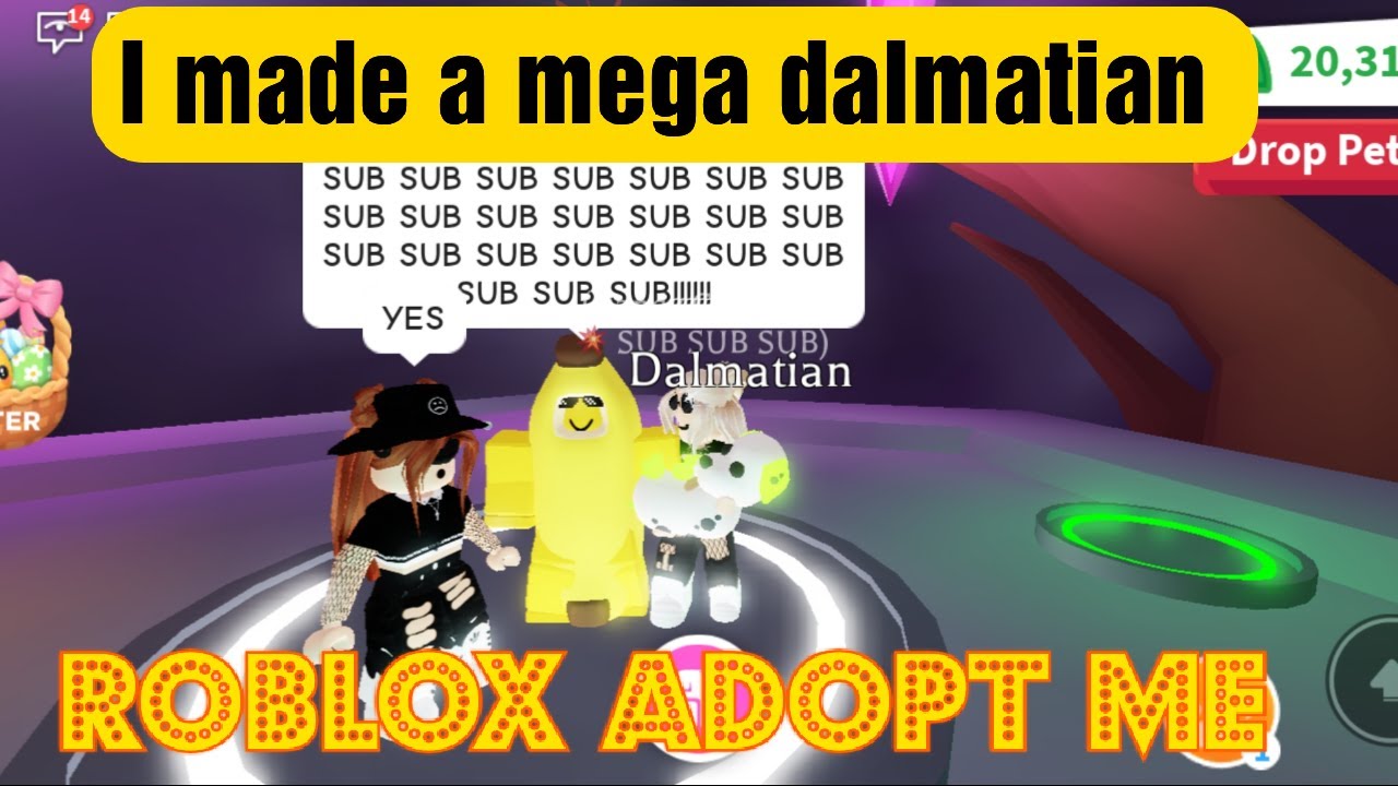🎈I made a mega dalmatian in roblox adopt me! - YouTube
