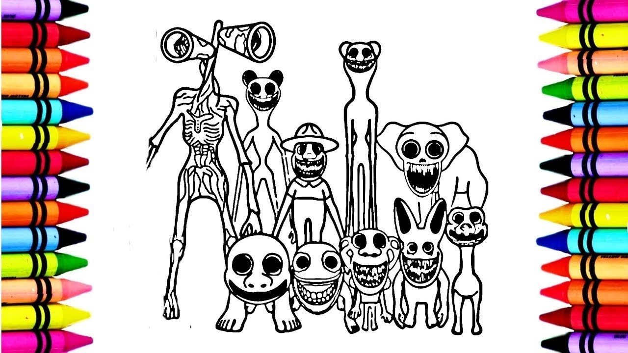 Zoonomaly 2 / How to Coloring Characters / Coloring Pages - YouTube