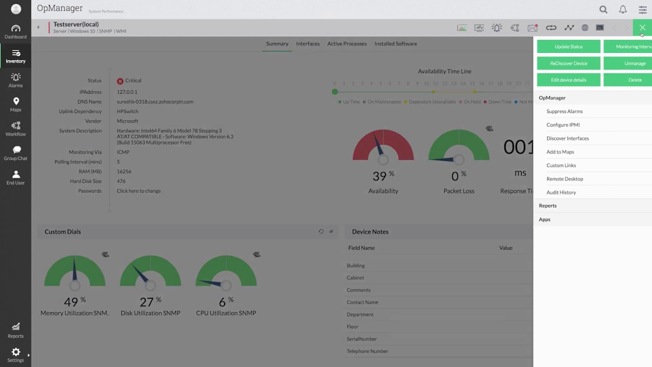Configuring Alarm suppression for devices in bulk or one at a time in OpManager - YouTube