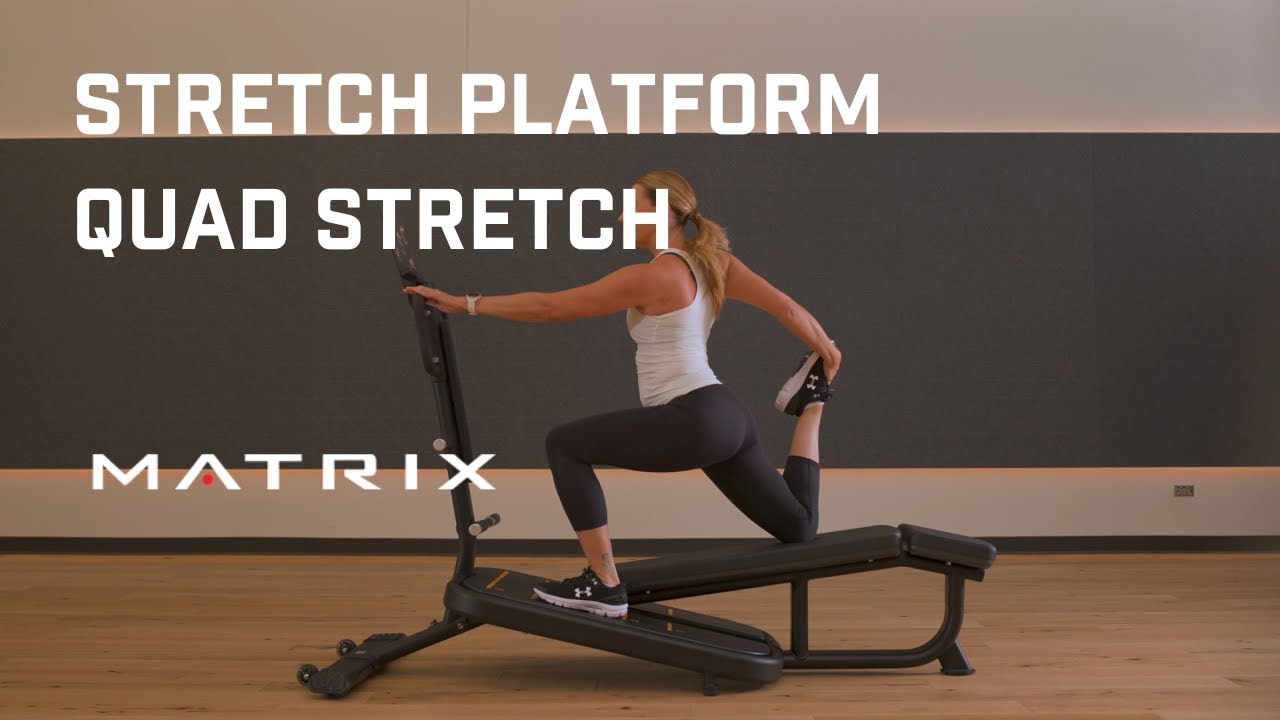 How to do a Right Leg Quad Stretch on the Matrix Stretch Platform - YouTube