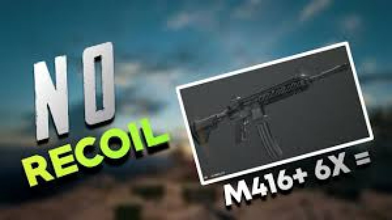 How to use m416 with 6x scope/recoil control. Pro tips - YouTube