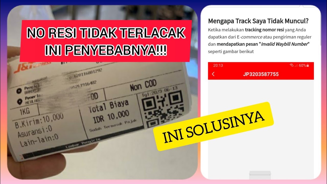 no resi j&t tidak terlacak INI PENYEBABNYA - YouTube