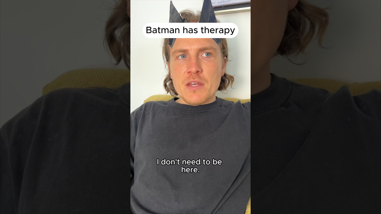 Batman has therapy 🦇 #shortsfeed #comedy #batman #funny #sketchcomedy ...