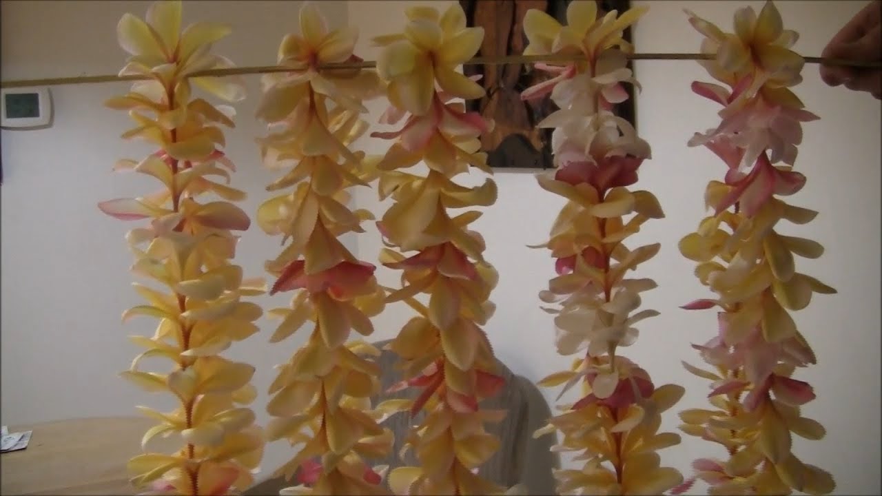 How To Make Hawaiian Leis - YouTube