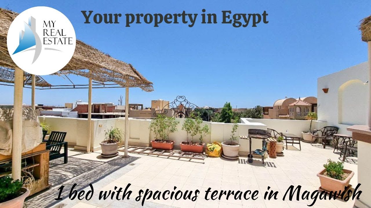 Rooftop apartment with spacious terrace for sale in Magawish, Hurghada ...