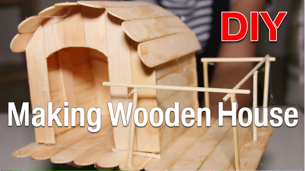 How To Make DIY, Wooden House - Tutorial - YouTube