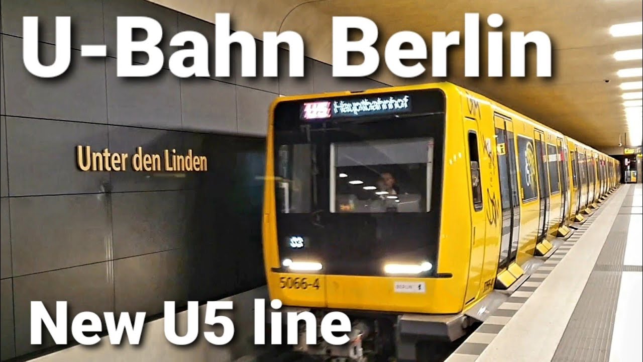 New metro line 5 train ride from Hauptbahnhof to Unter den Linden | 🇩🇪 ...