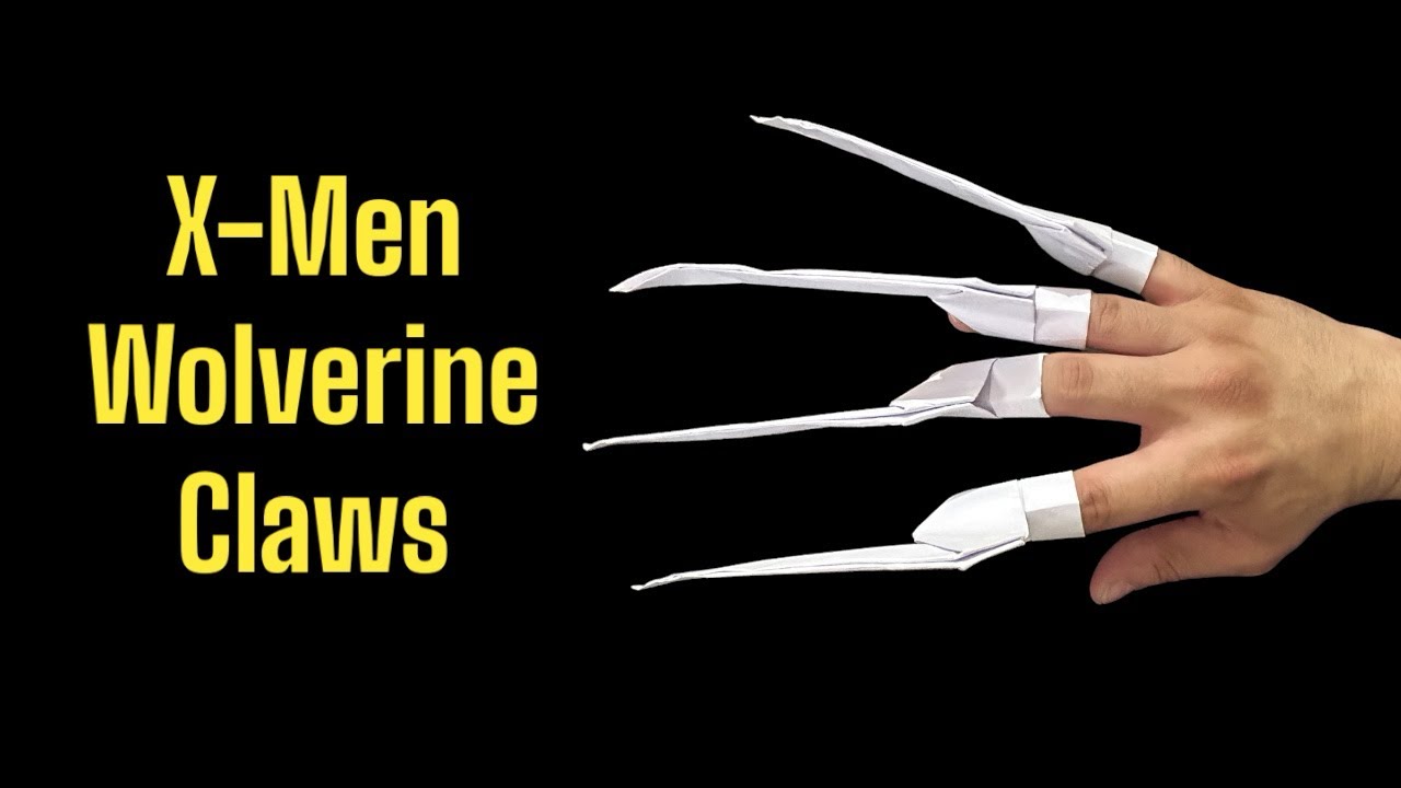 How to make X-men Wolverine Claws from paper.Origami Wolverine Claws# ...