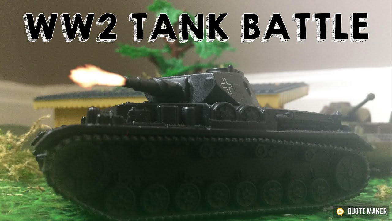WW2 Tank Battle Stop Motion │ Toy Model - YouTube