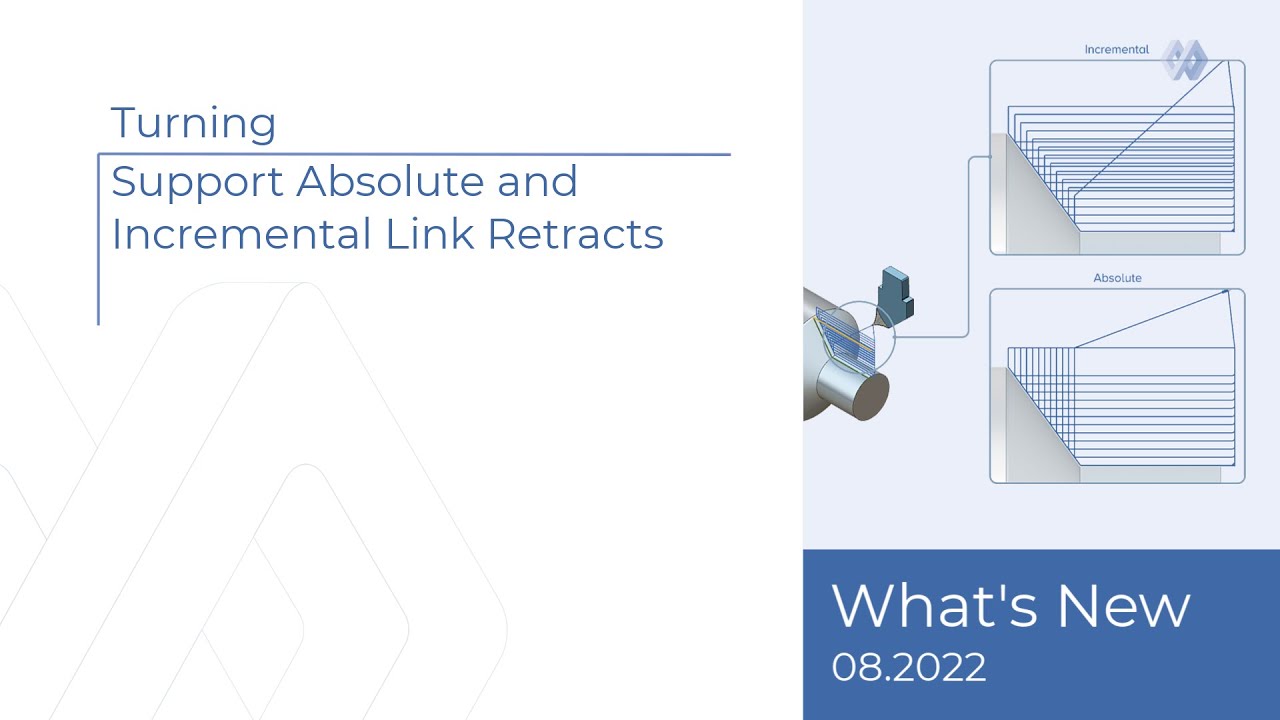 Turning - Support Absolute and Incremental Link Retracts - YouTube
