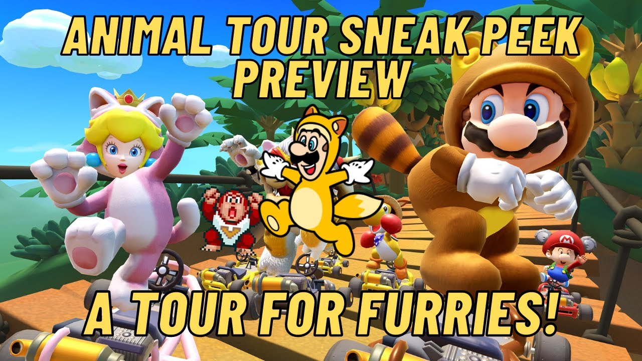 Mario Kart Tour: Animal tour sneak peek preview (a tour for furries ...
