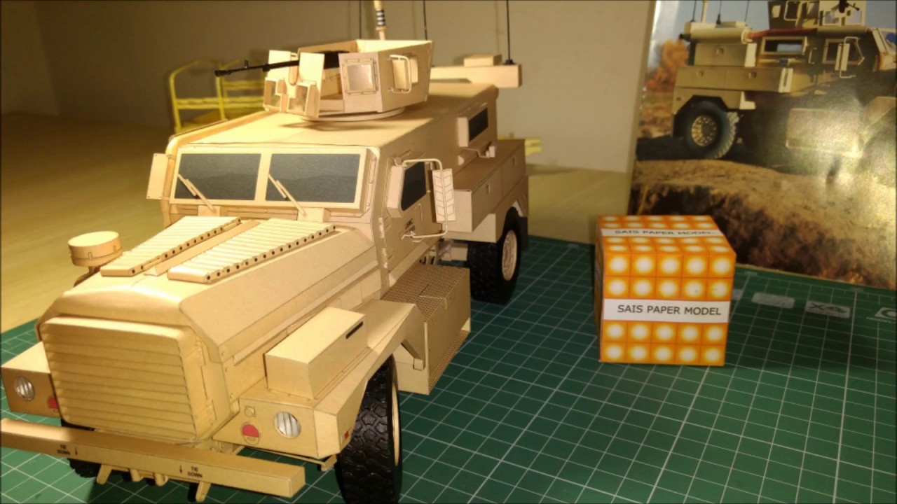 Modelik Cougar MRAP Papermodel - YouTube