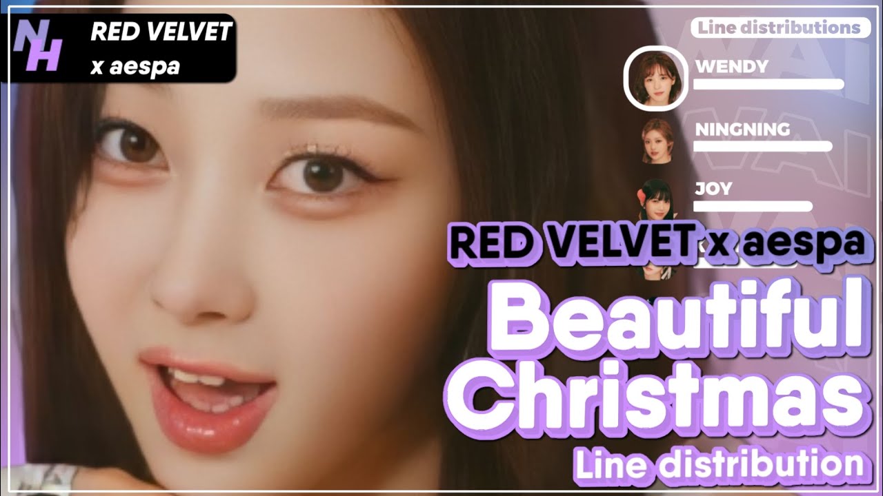 Red Velvet x aespa - 'Beautiful Christmas' (Line Distribution Color ...