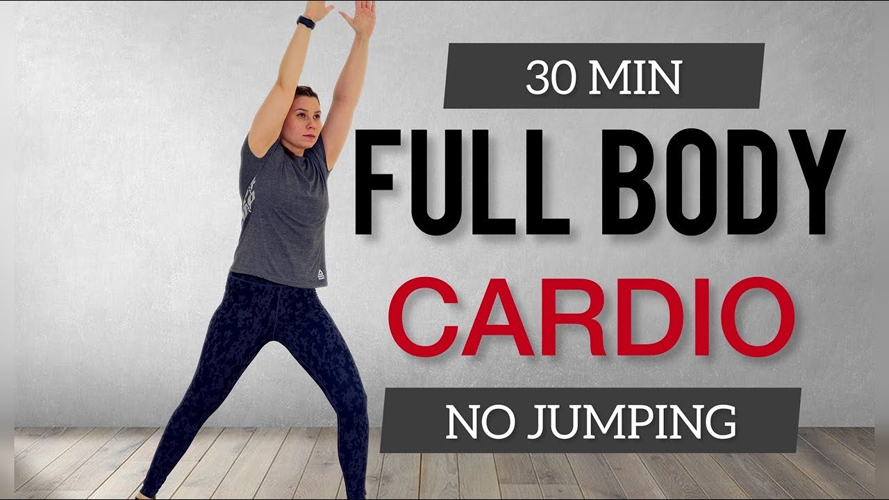 30 min FULL BODY CARDIO WORKOUT at home / No Jumping / No Repeat / No ...