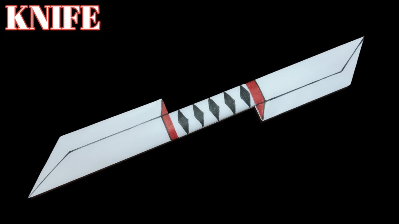 Origami Pisau Dari Kertas, Cara Membuat Pisau Origami - YouTube