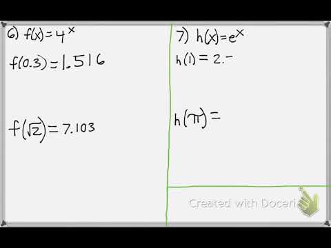 Math 111 : 4.1/4.2 #6, #7 (Precalculus Tutorial : Exponential Functions) - YouTube