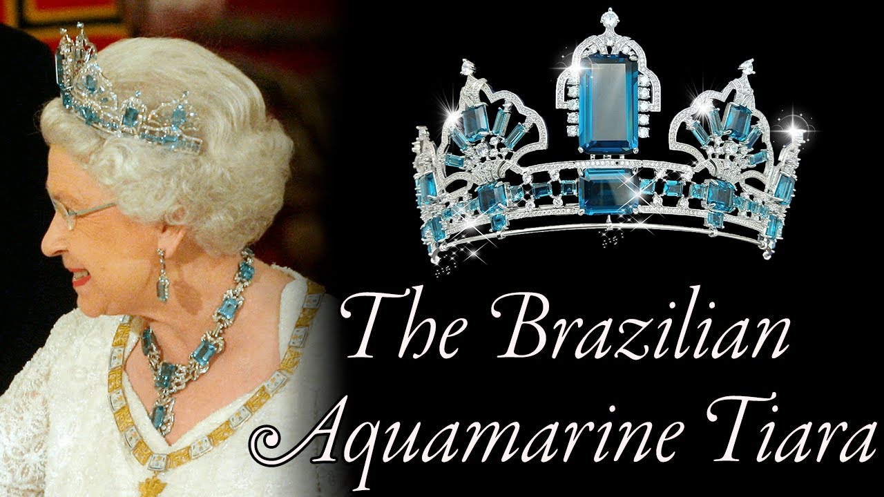Regal Resplendence: Queen Elizabeth II's Brazilian Aquamarine Tiara ...
