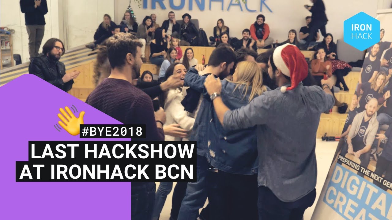 Last Hackshow of the year at Ironhack Barcelona - YouTube