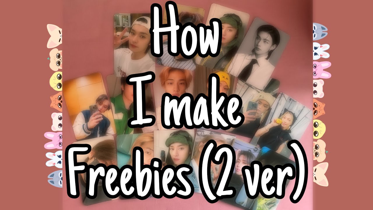 How is make freebies for Kpop | как я делаю карточки кпоп (плюшки) 2 ...