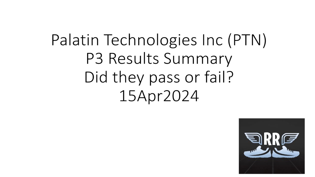 Palatin Technologies Inc PTN P3 Results Summary Did they pass or fail ...
