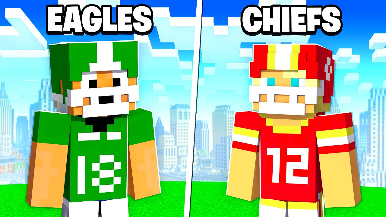 Eagles VS Chiefs In Minecraft Super Bowl 2025 - YouTube