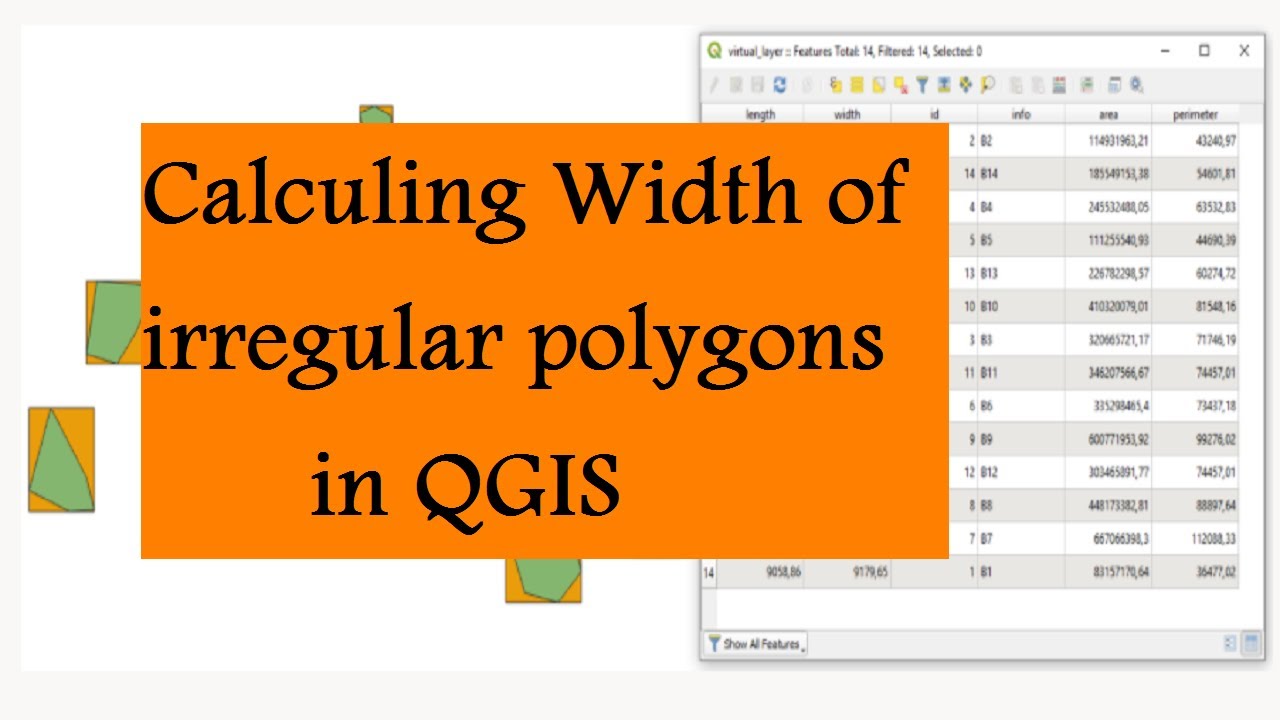 Calculing Average Width Of Irregular Polygons In QGIS YouTube Calculing Average Width Of Irregular Polygons In QGIS YouTube