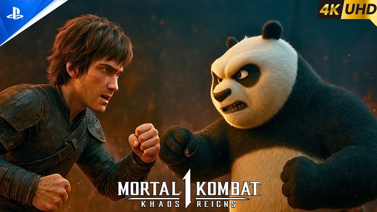 Hiccup vs Po – DreamWorks vs Pixar | Mortal Kombat 1 Cinematic Fight ...