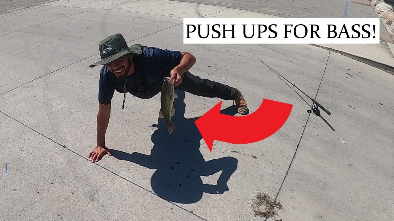 Fishing Push Up Challenge (Lake Ming, Bakersfield, CA) - YouTube