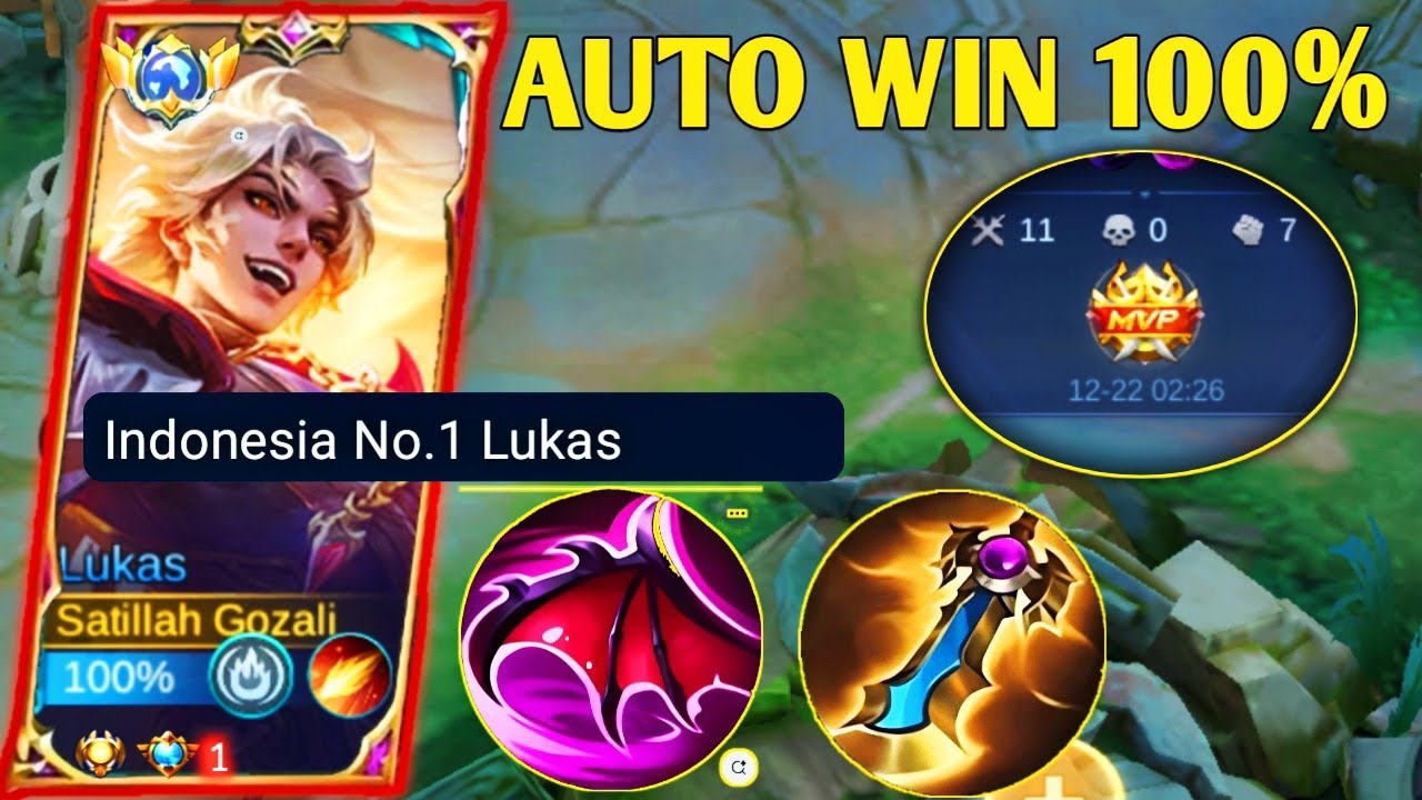 LUKAS EXP LANE SET BUILD EMBLEM TERKUAT | TOP GLOBAL LUKAS | MOBILE ...