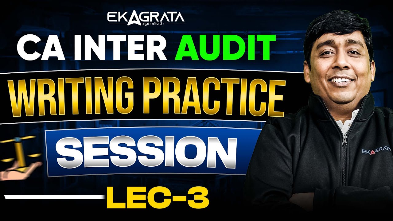 CA Inter Audit Answer Writing Practice | CA Inter Audit | Writing ...