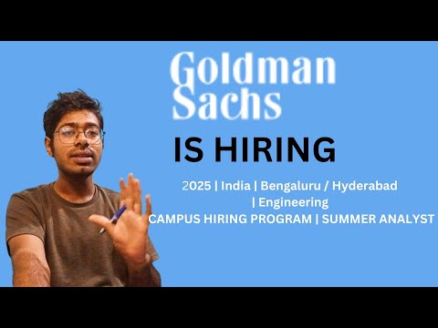 Goldman Sachs Engineering Campus Hiring Program 2025 | Software Engineer #job #engineering #vlog ...