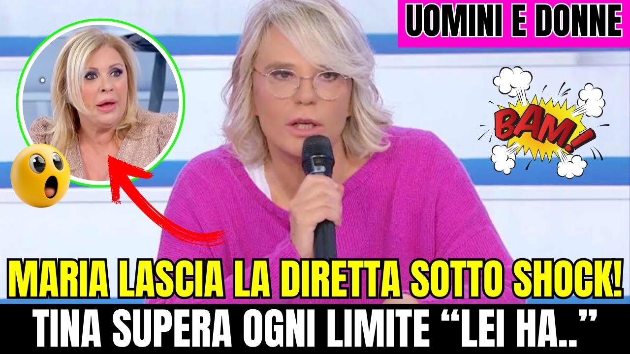 UOMINI E DONNE - MARIA LASCIA LA DIRETTA SOTTO SHOCK! TINA SUPERA OGNI ...