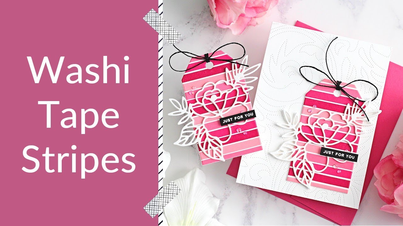 Adding Washi Tape to Cards & Tags - YouTube