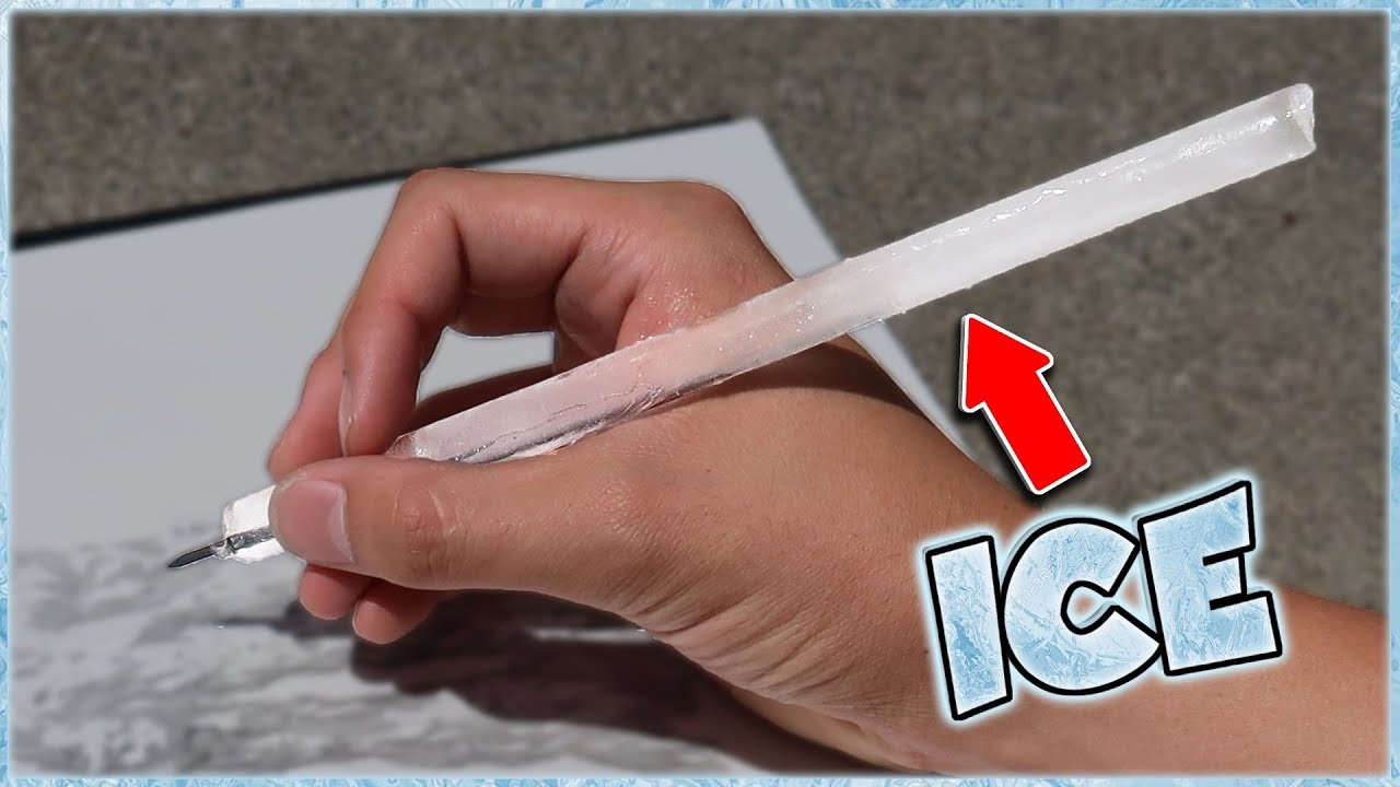 Can You Draw With A Pencil Made Of Ice? - YouTube