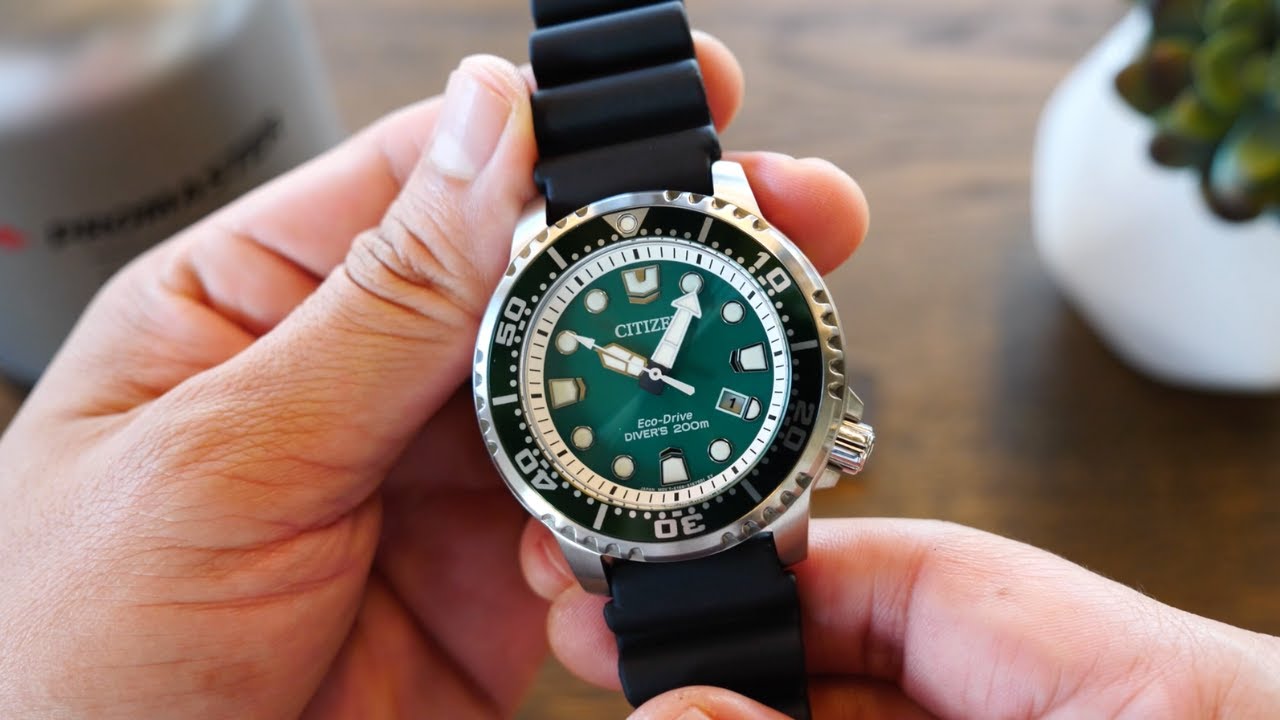 Citizen Promaster Diver Green BN0158 - Unboxing - YouTube
