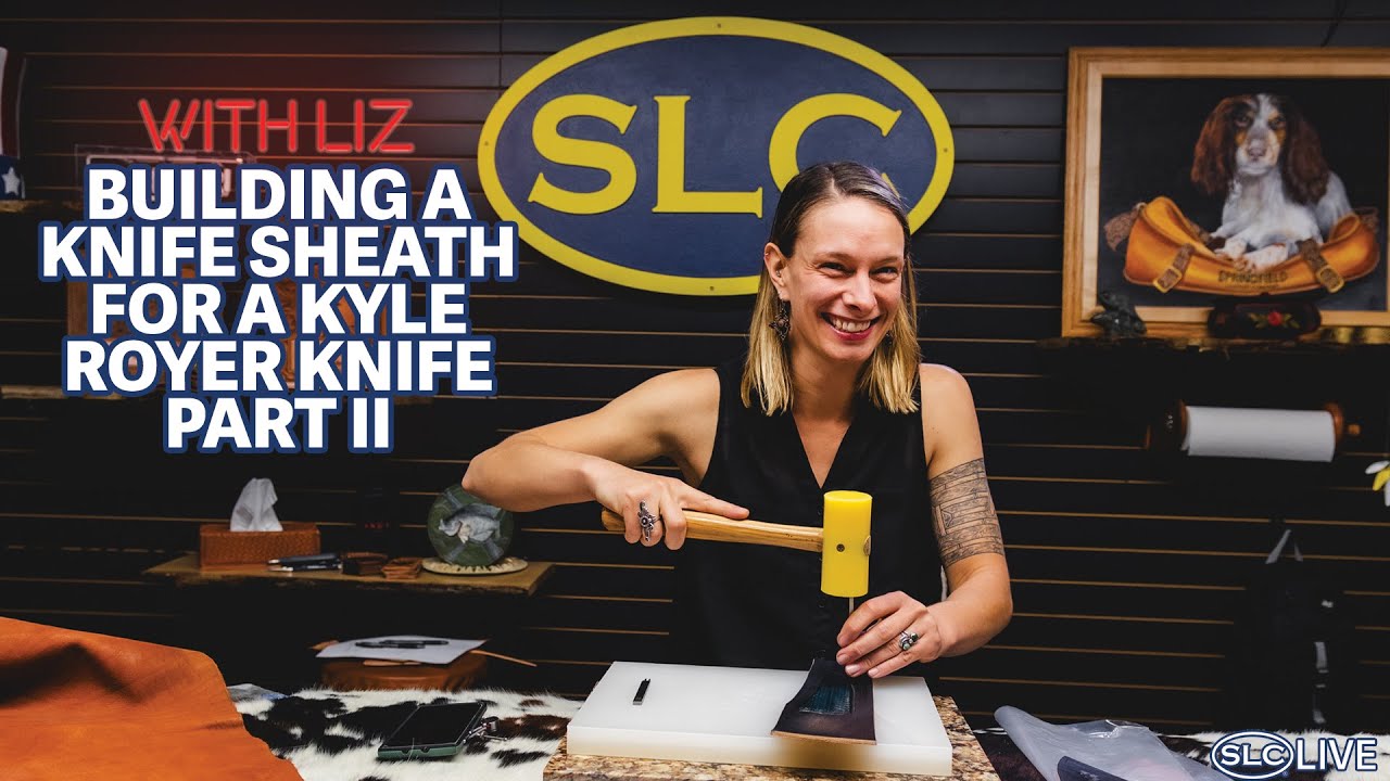Building Knife Sheath for a Kyle Royer Knife Part 2 - YouTube
