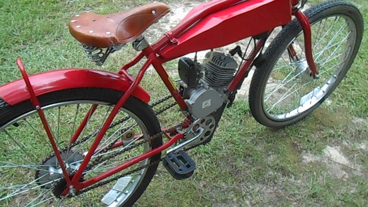 Worksman Motorized Bicycle Custom Tank and Fender 6680cc 2 Stroke ...