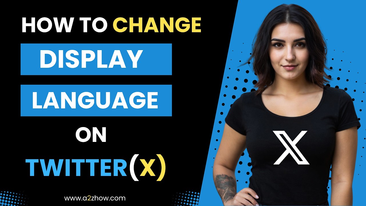How to Change Twitter Display Language on Desktop - YouTube