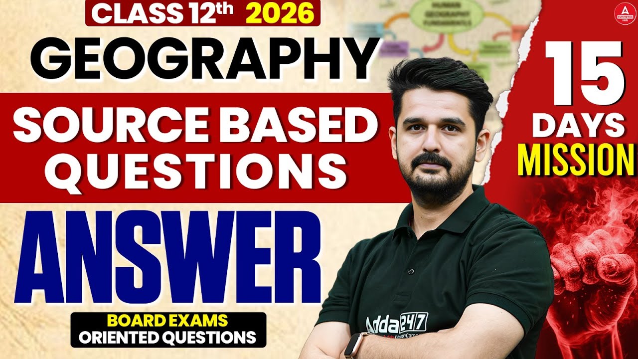 Class 12 Geography Source Based Questions For Pre Boards & Boards ...