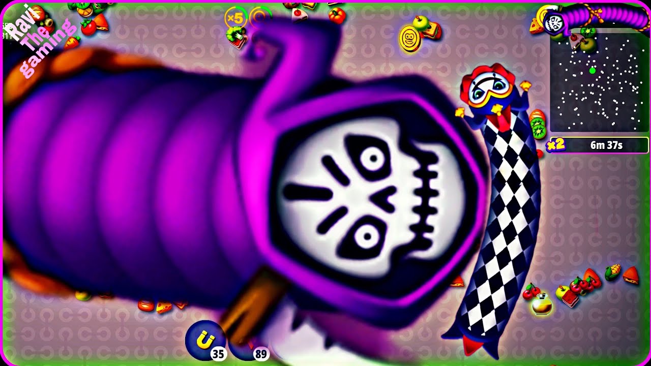 Worms Zone_ grim_reaper_skins snake 2024 #ravithegaming #gaming # ...