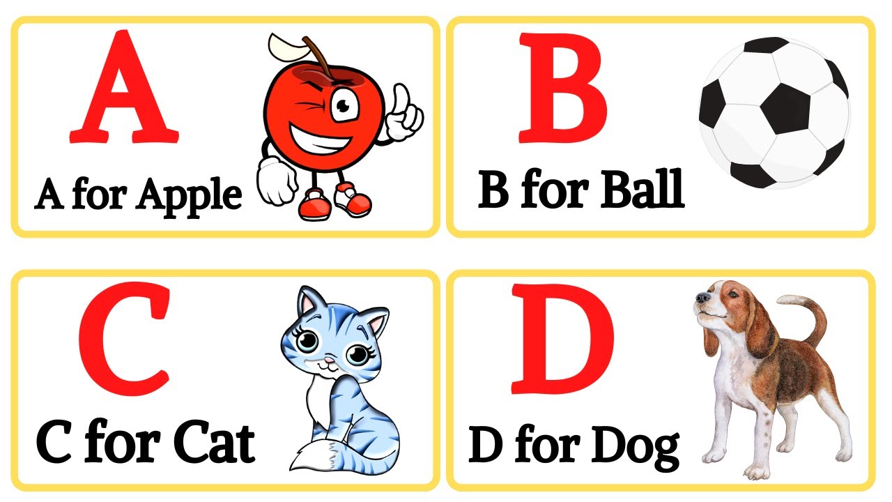 A for apple b for ball,abcd,ABC alphabet song, abcd, phonics sounds,अ ...