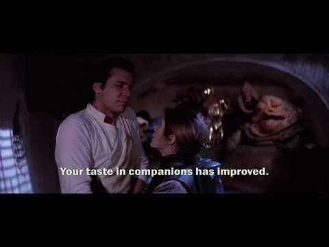ROTJ Scene: Jabba the Hutt Catches Princess Leia