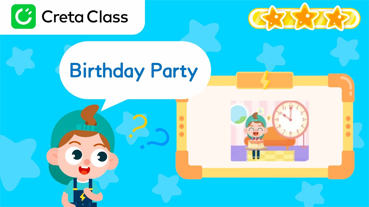 Birthday Party | Math Learning Video for Kids | Fun Math & Creta Class ...
